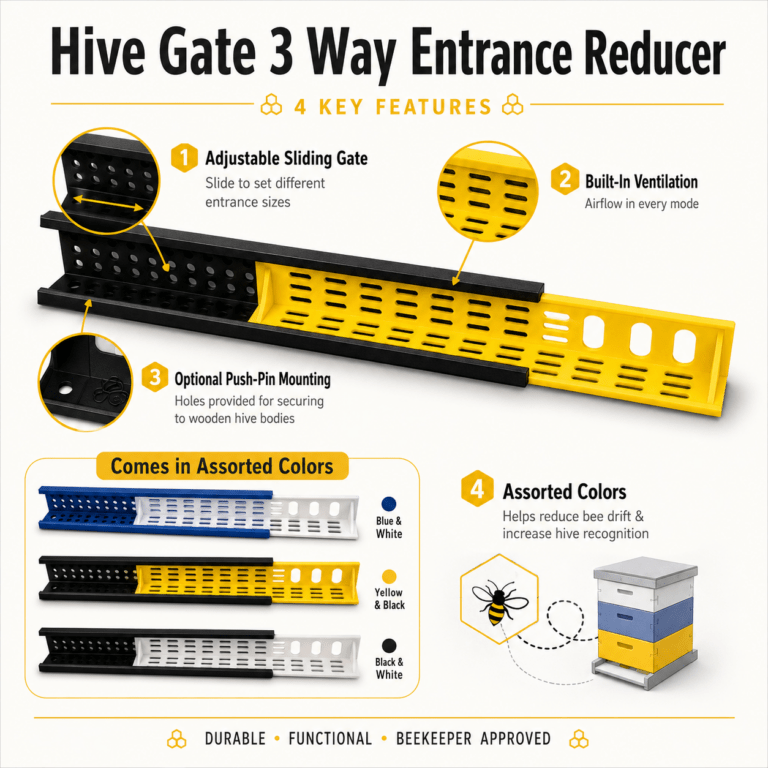 Hive Gate 3 Way Entrance Reducer – Honey Top Bees